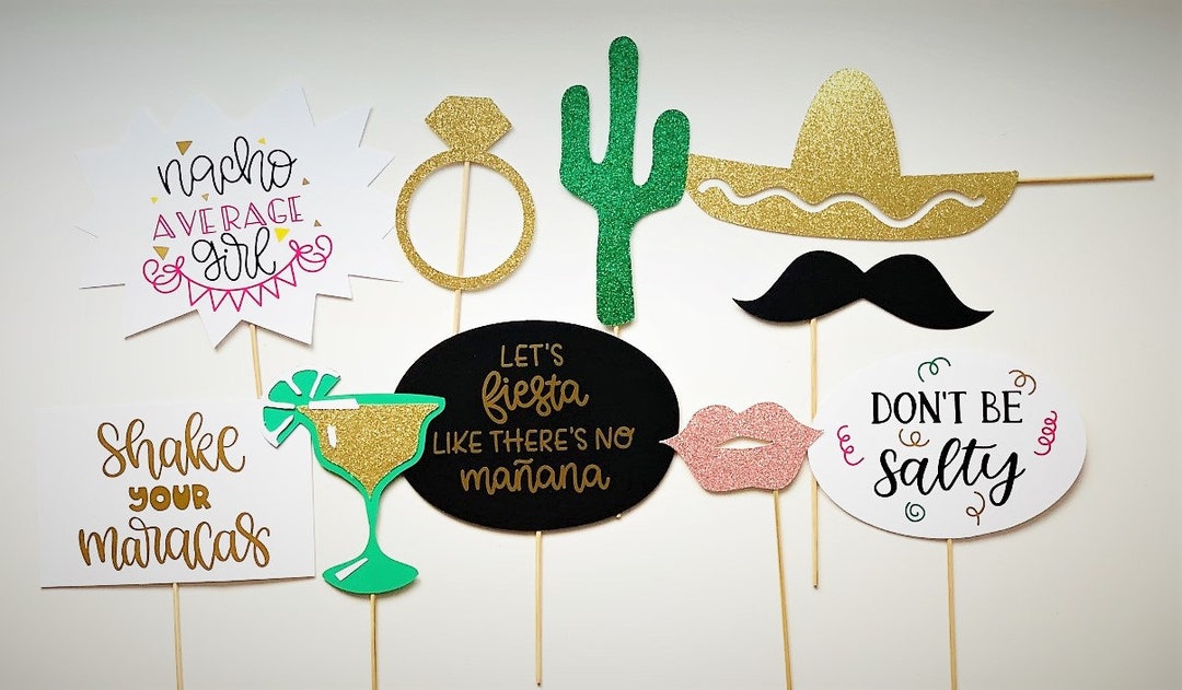 10 Fiesta Prop Props, Cinco De Mayo Photo Props, Photo Booth Props ...