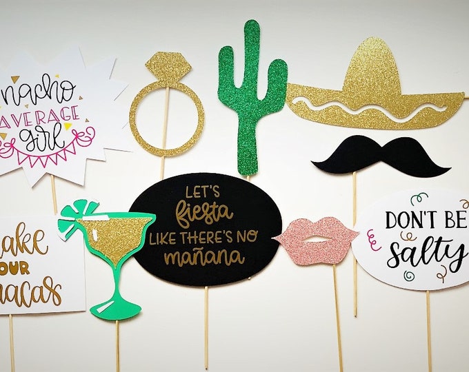 10 Fiesta Prop Props, Cinco De Mayo Photo Props, Photo Booth Props ...