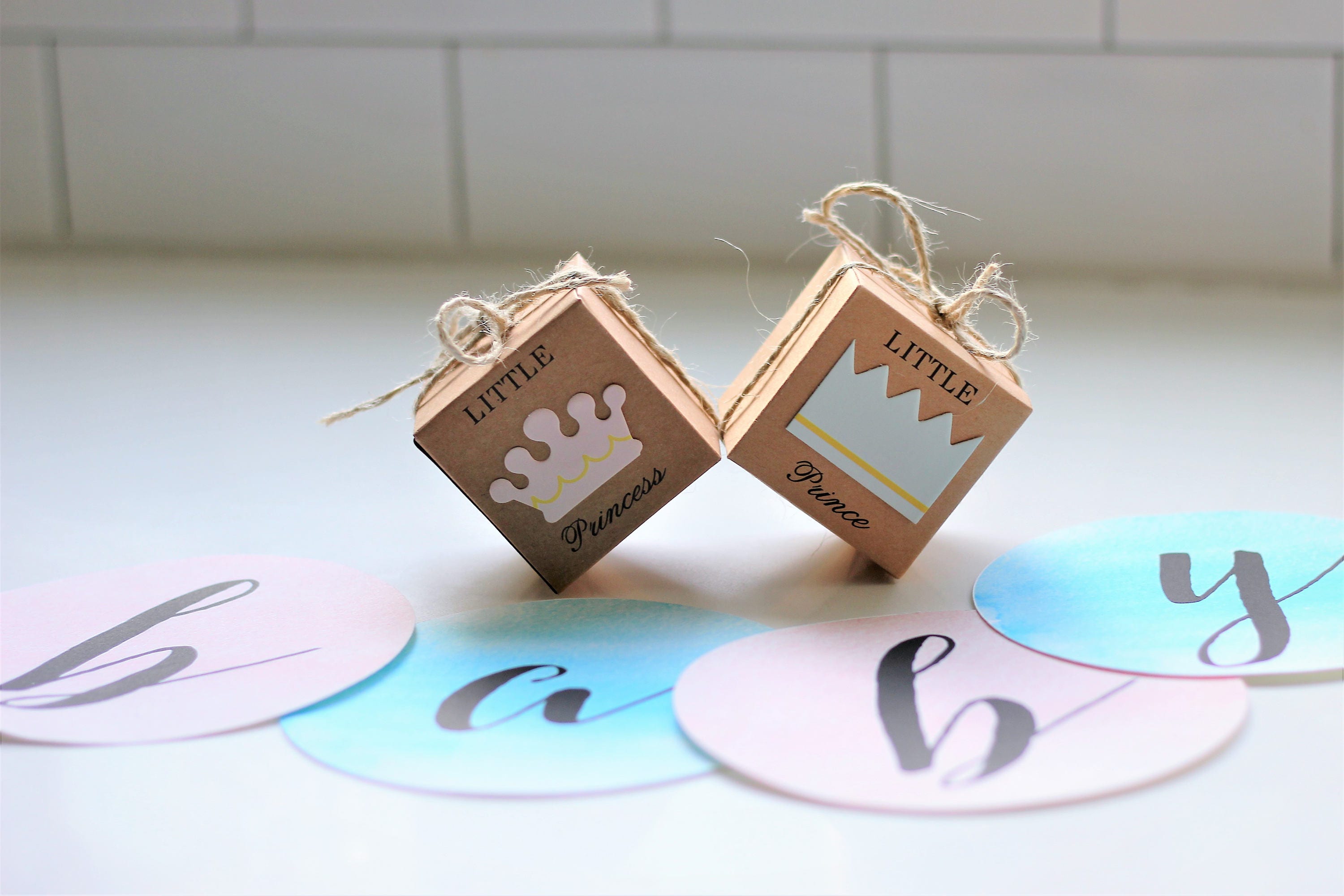 Little Prince Princess Candy Gift Boxes for Baby Shower | Etsy