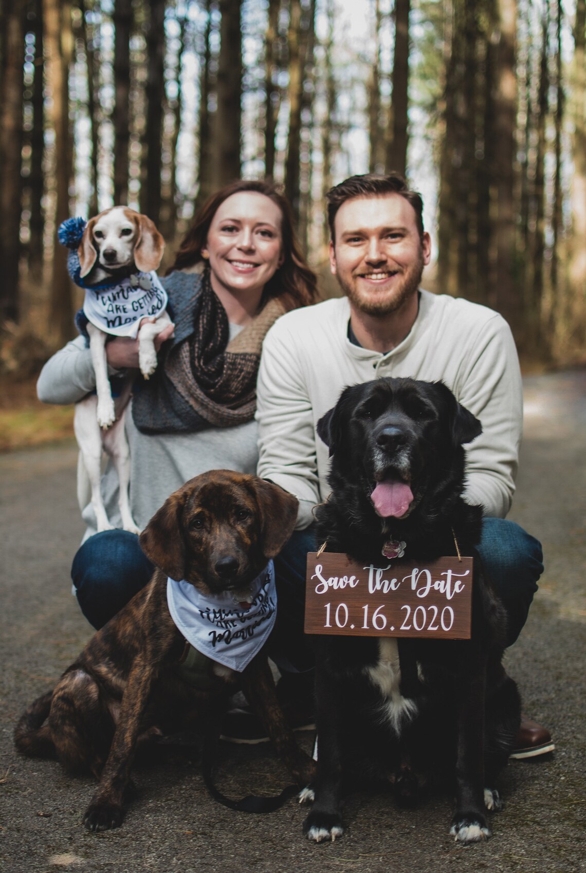 Pet Save the Date Sign Our Humans are Getting Married Sign | Etsy