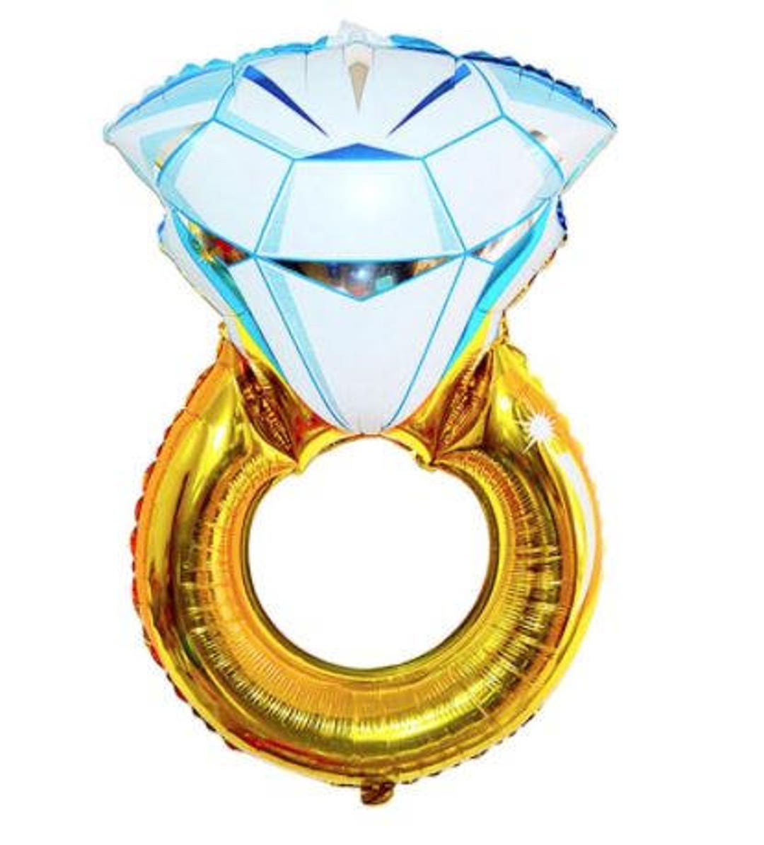 Gold Diamond Ring Balloon 31 Inch, Engaged, Engagement, Ring, Diamond ...