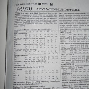 Historic Walking Dress Costume, Plus Option Butterick B5970 B5 8-16 or ...