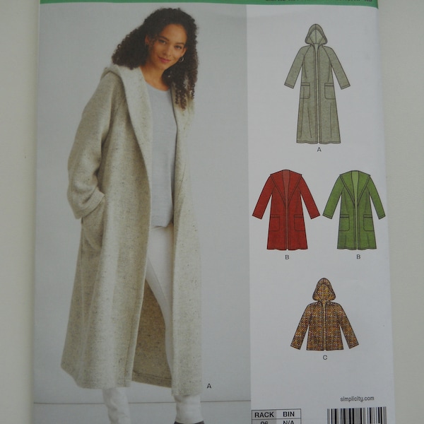 Hooded Coat Pattern - Etsy
