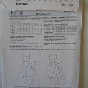 Retro '60 Butterick B5748 A5 (6-8-10-12-14) OR E5 (14-16-18-20-22 ...