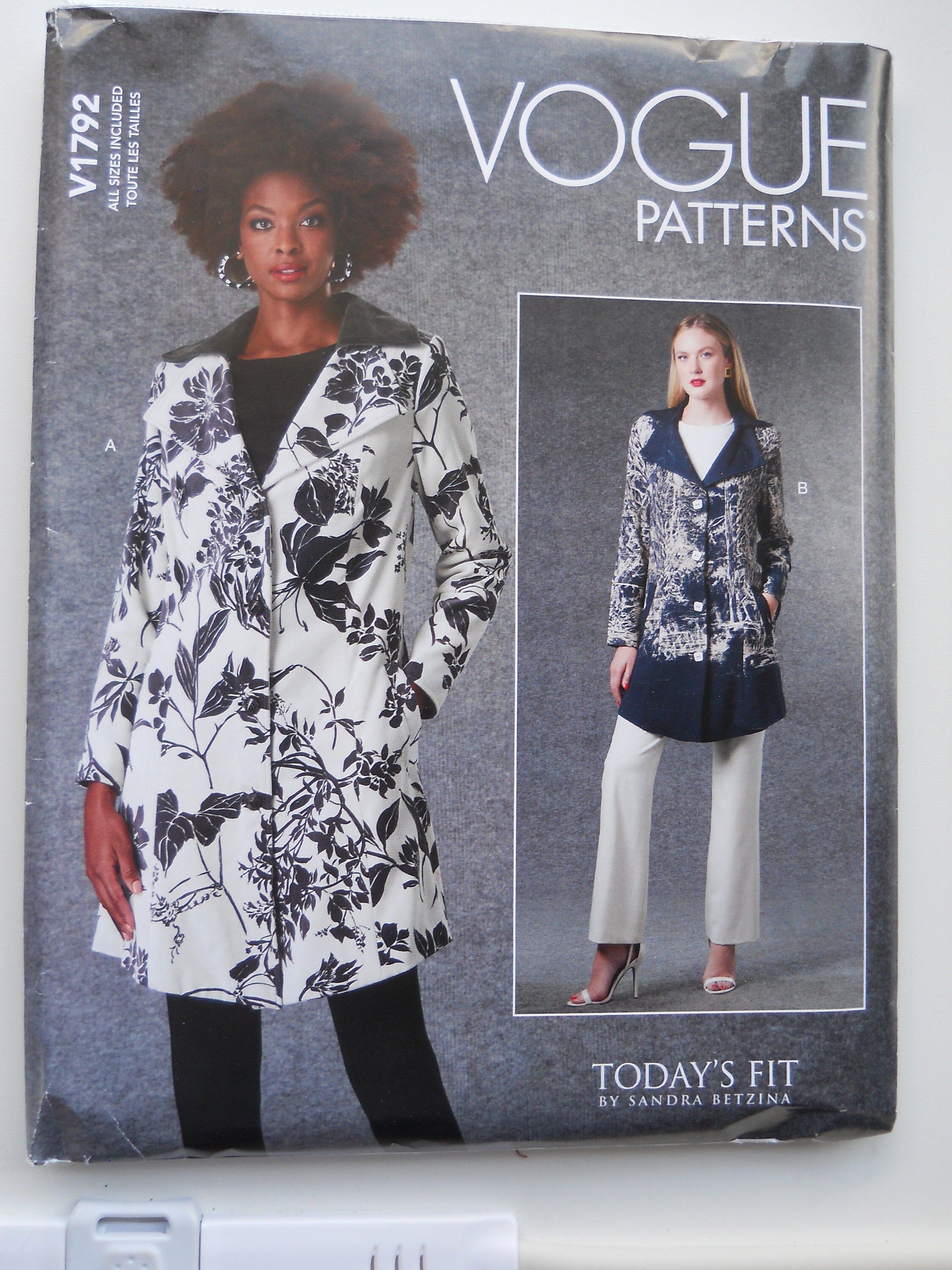 Sandra Betzina Jacket Vogue V1792 32 to 55 Bust - Etsy