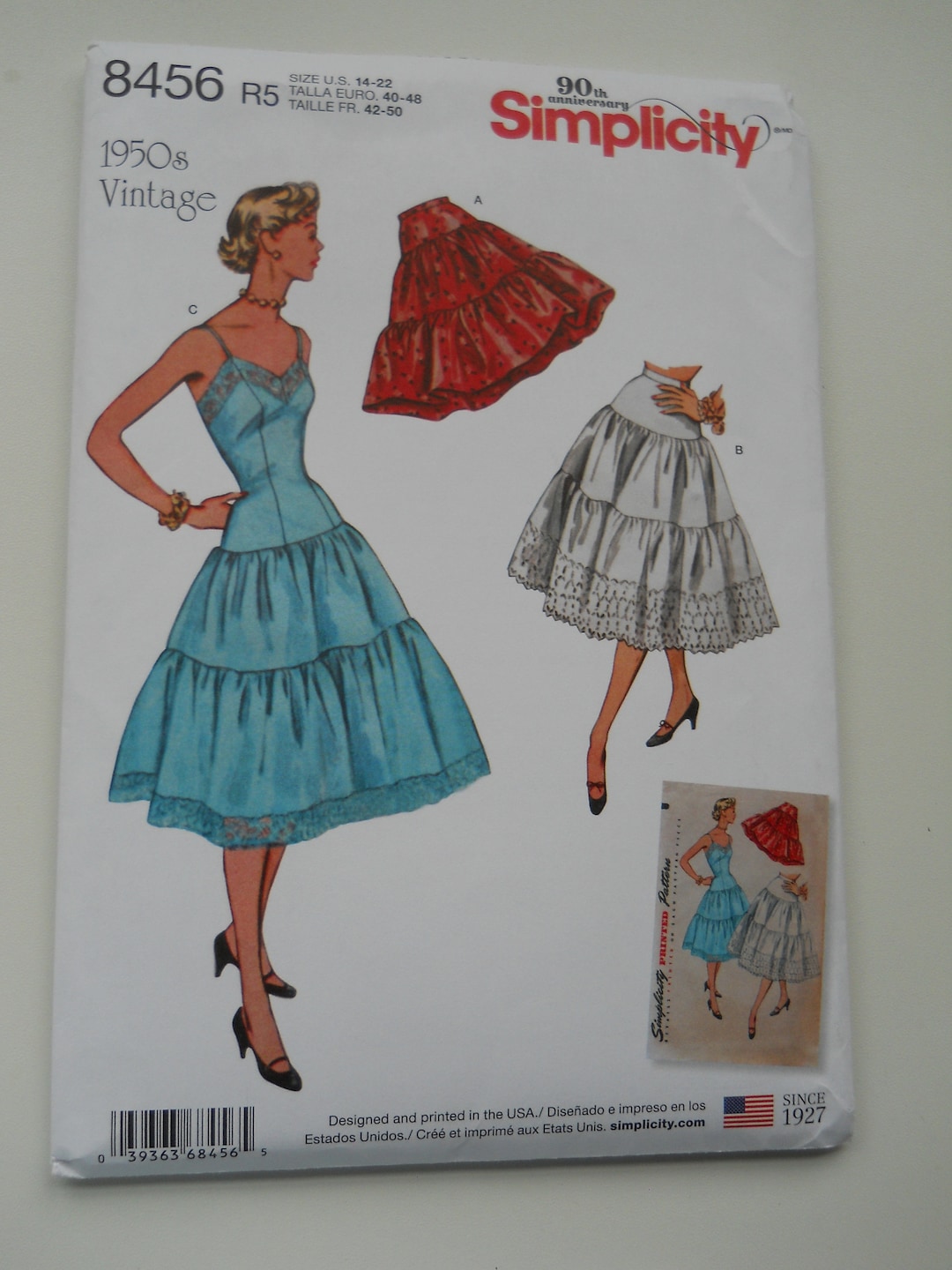 Vintage Petticoat; Slip Simplicity 8456 D5 (4-12) OR R5 (14-22) New ...