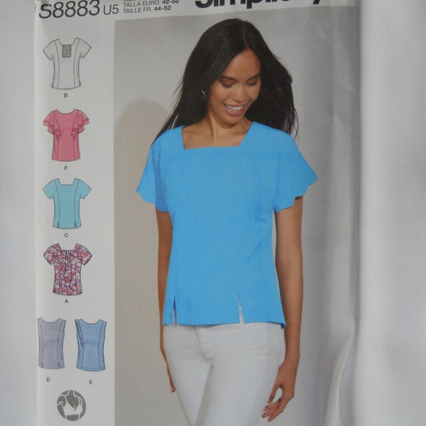 Simplicity Sewing Pattern Blouse - Etsy