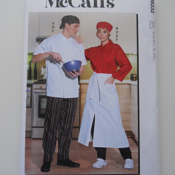 Chef Jacket Sewing Pattern - Etsy