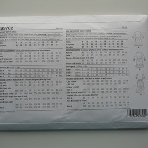 Loose Fitting Empire Waist Dress Simplicity S9702 K5 (8-16) or Y5 (18 ...