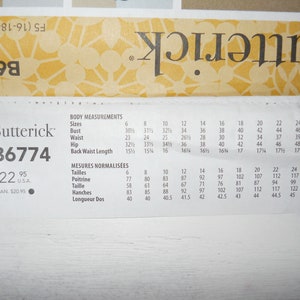 Summer Capsule Wardrobe Butterick B6774 A5 6-14 or Plus F5 - Etsy