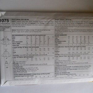 Re-print of 1950's Girl's Jumper Simplicity 1075 A - Etsy