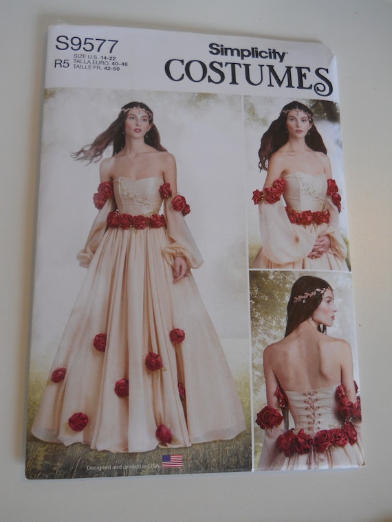 2022 Fantasy Corset & Skirt Simplicity S9577 H5 6-14 or R5 - Etsy