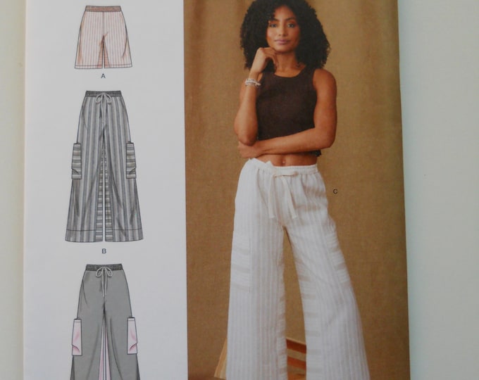 Easy, Wide Leg, Elastic Waist Pants Simplicity S9956 A (XS-XXL) New ...