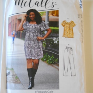 Updated Classic in Plus & Extended Sizes Mccall's M8158 RR (18W-20W-22W ...