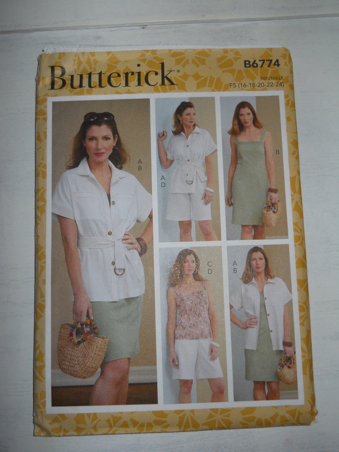 Summer Capsule Wardrobe Butterick B6774 A5 (6-14) or Plus F5 (16-24 ...