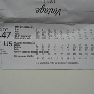 1940's Reprint Overalls; Shirt; Pants Simplicity S8447 H5 (6-14) or U5 ...