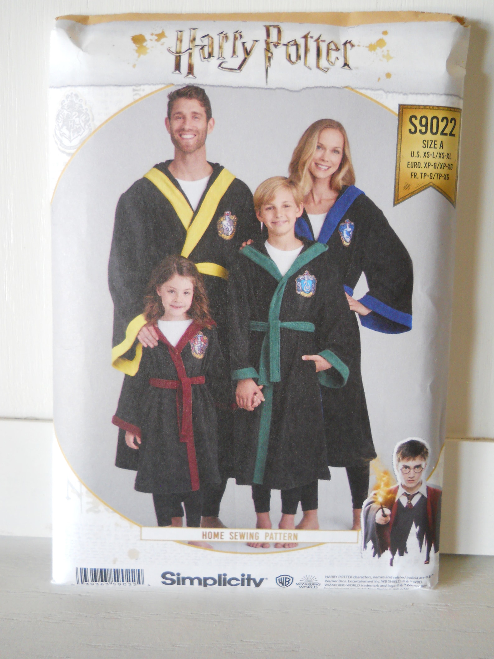 Harry Potter Family Bathrobes Unisex Simplicity S9022 Sewing Pattern in ...