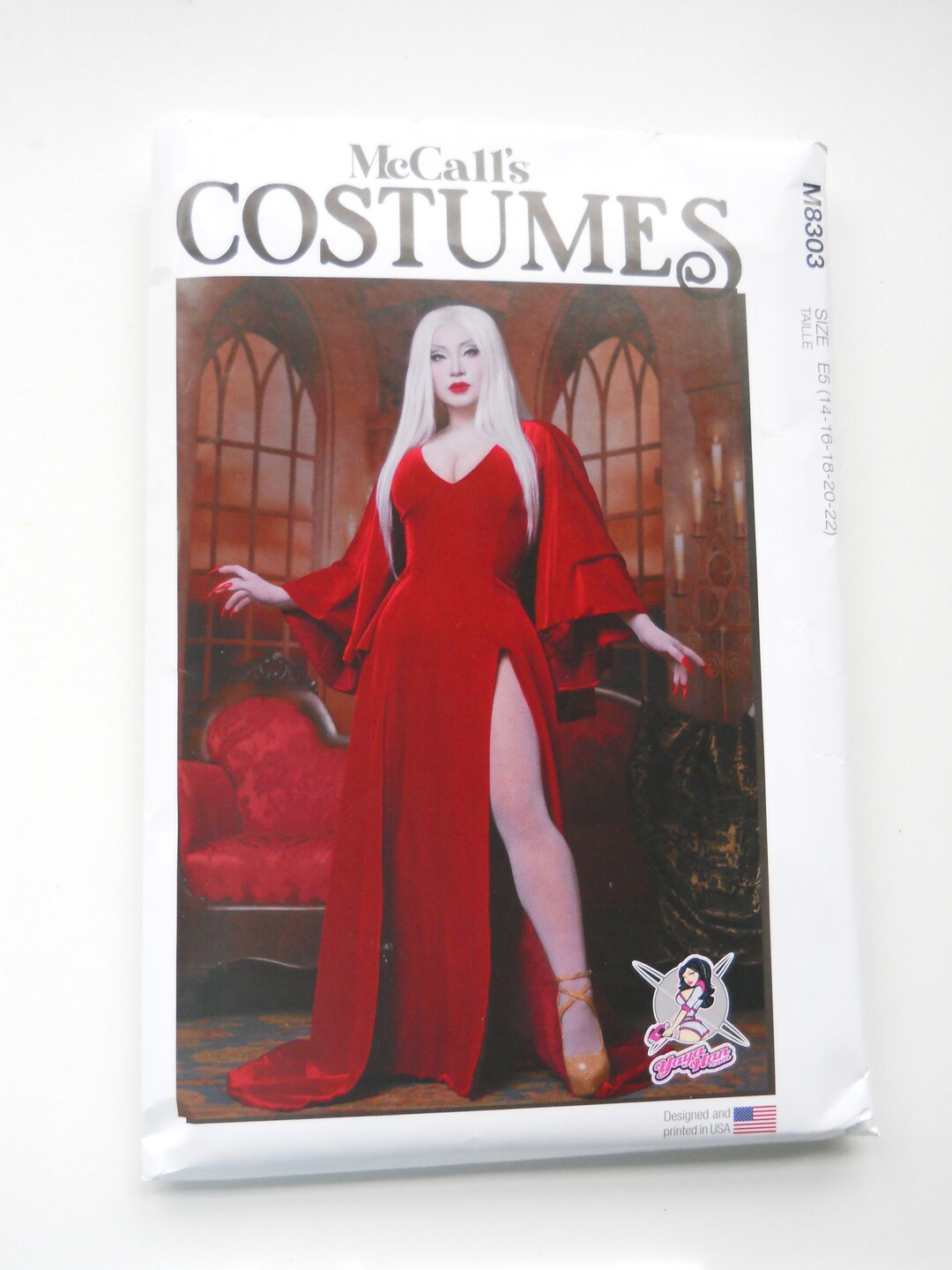 2022 Yaya Han Sexy Costume Gown Mccall's M8303 A5 (6-14) OR E5 (14-22 ...