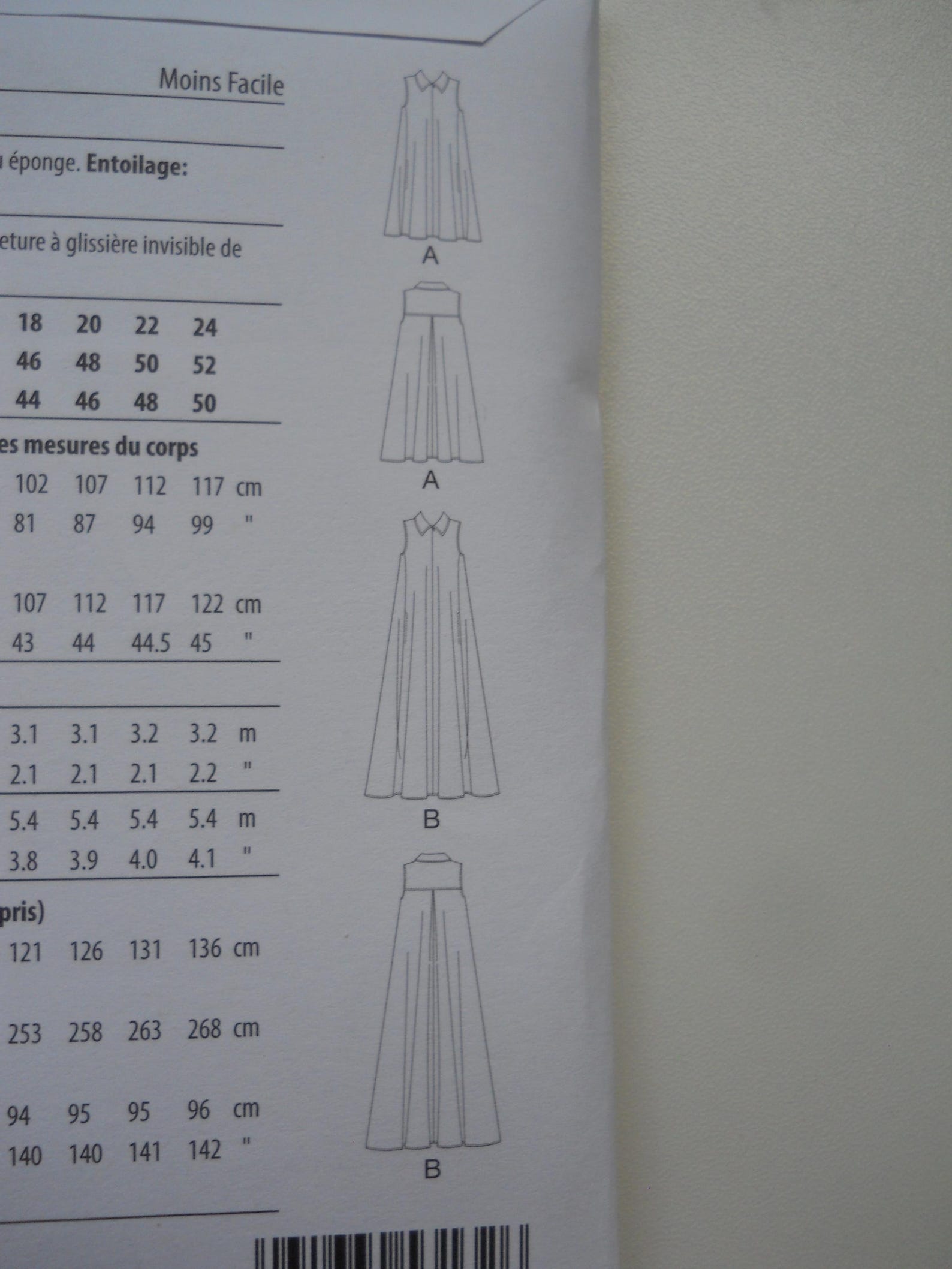 Invisible Front Zipper, Sleeveless Dresses Butterick B6994 H5 (6-14) or ...