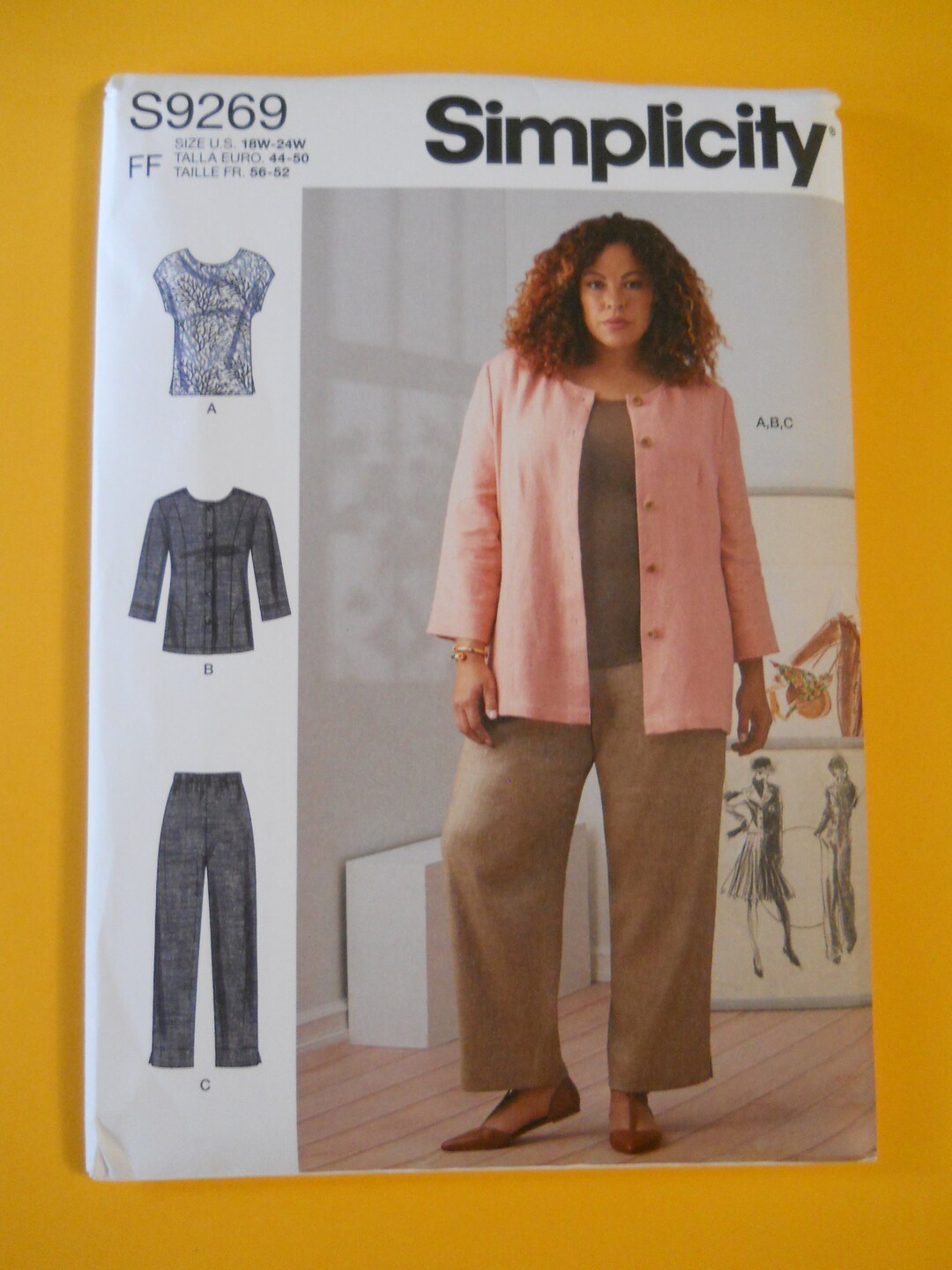 Extended Size 3 Piece Outfit Simplicity S9269 GG (26W-32W) 2021 New ...