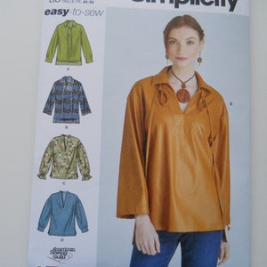 2022 Easy American Sewing Guild Tunic Simplicity S9681 BB (20W-28W) New ...