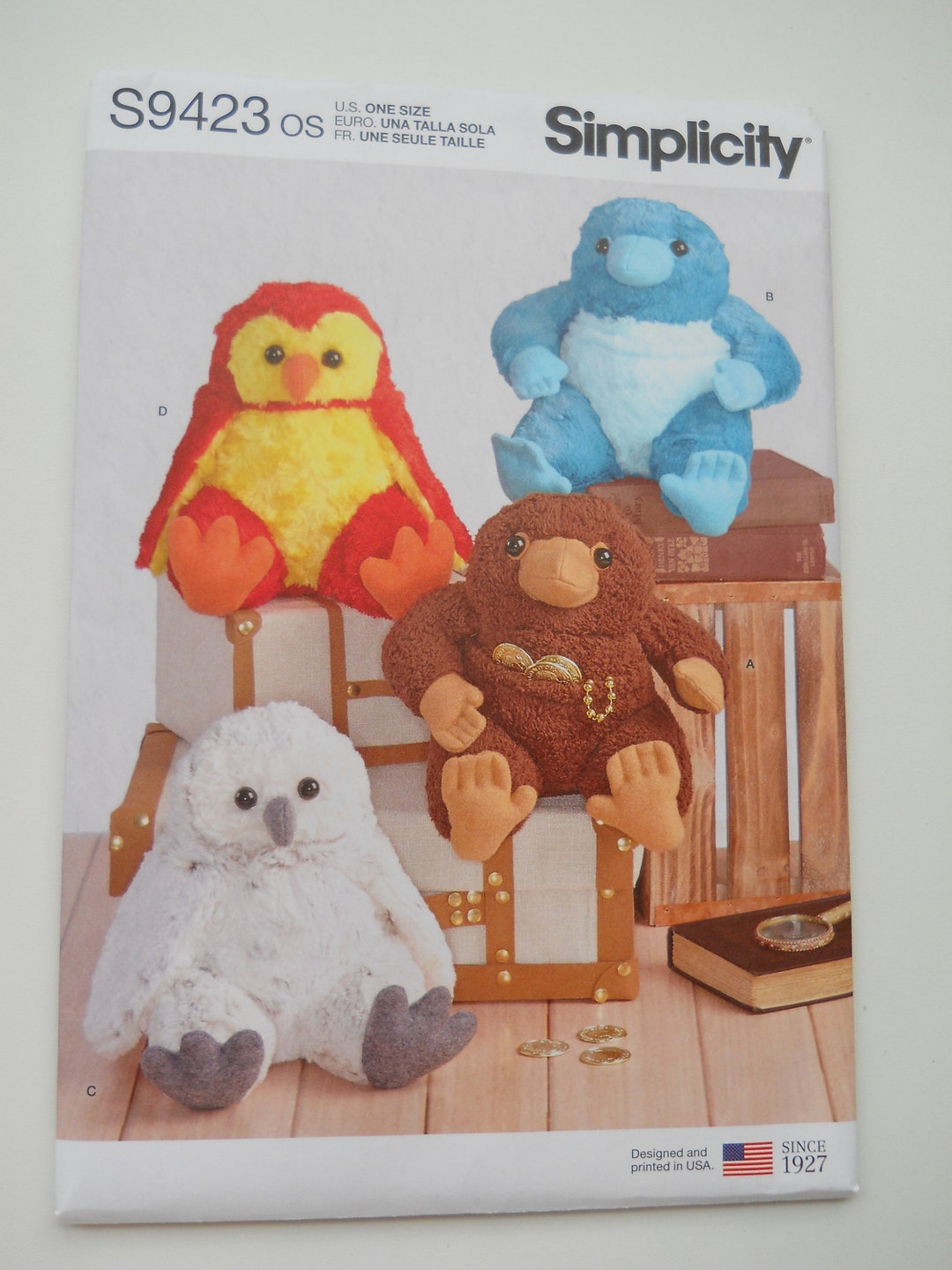 Four Magical Plush Creatures Simplicity S9423 New Sewing Pattern ...