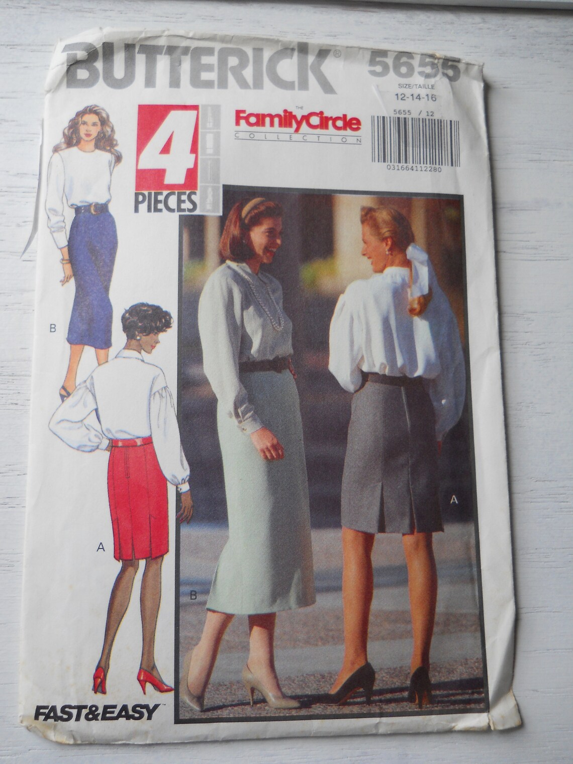 Easy Petite-friendly Straight Skirt Butterick 5655 12-14-16 | Etsy