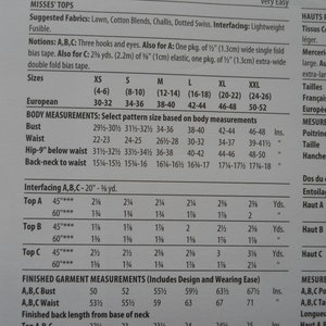 2022 Learn to Sew Level 3 Peasant Top Mccall's M8325 ZZ (L-XL-XXL) New ...