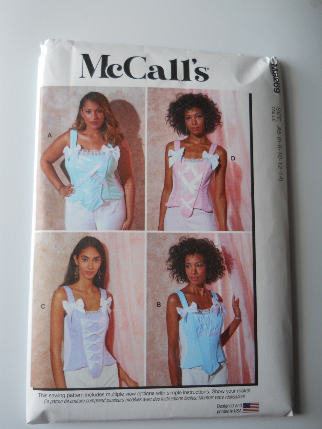 2022 Updated Corsets Mccall's M8269 A5 (6-14) or E5 (14-22) Sewing ...