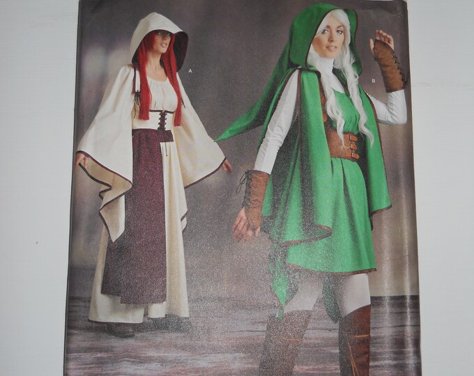 Easy Elf Peasant Maiden Cosplay Simplicity 8199 H5 (6-14) Renaissance ...