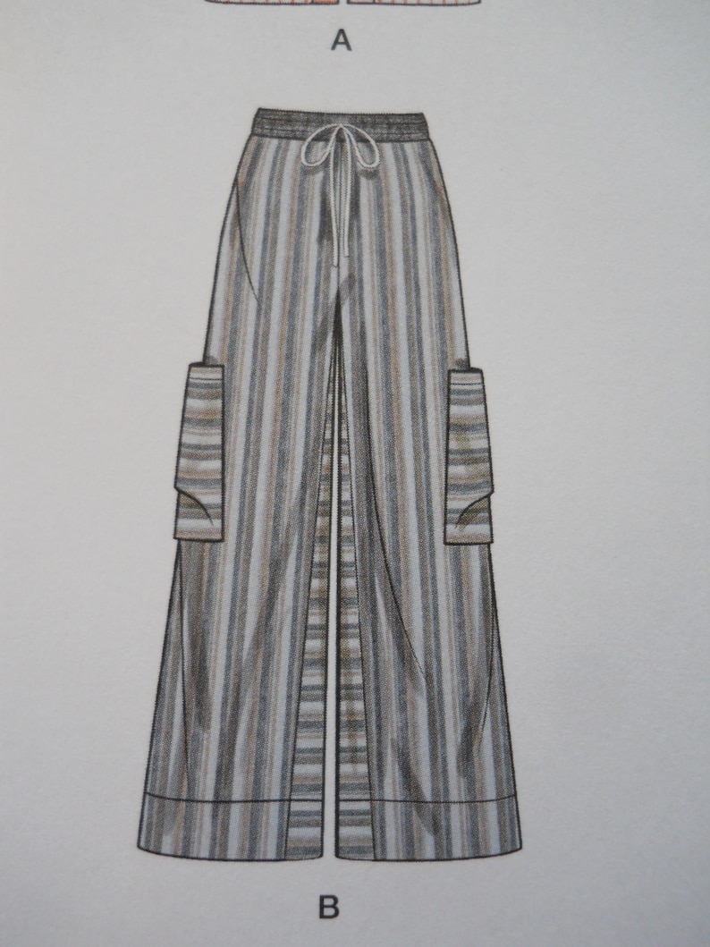 Easy, Wide Leg, Elastic Waist Pants Simplicity S9956 A (XS-XXL) New ...