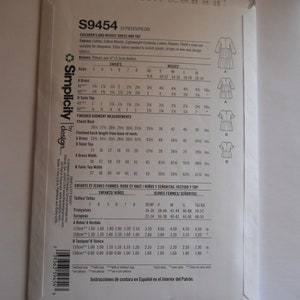 2021 Mommy and Me Simplicity S9454 A (child 3-8/misses XS-XL) Sewing ...