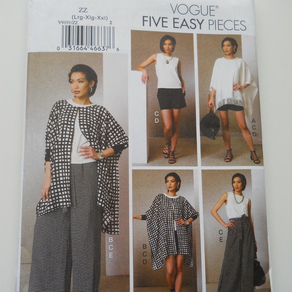 Vogue Poncho Pattern - Etsy