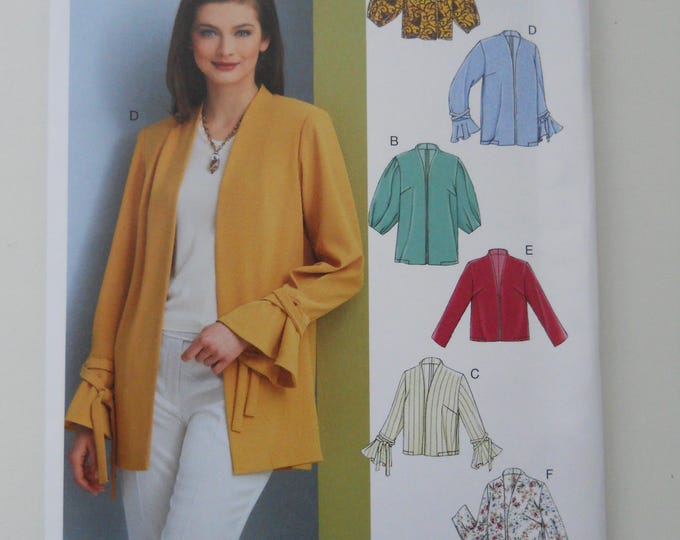 Easy, Very Loose Fitting, Unlined Jacket Vogue V9338 A5 (6-14) or E5 ...