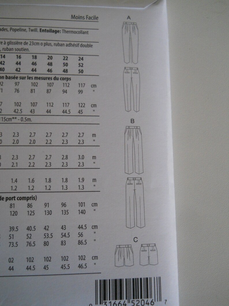 2022 Palmer/pletsch Pleated Slacks and Shorts Butterick B6878 - Etsy