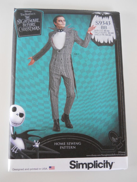 The Nightmare Before Christmas Simplicity S9343 AA 34-42 or | Etsy