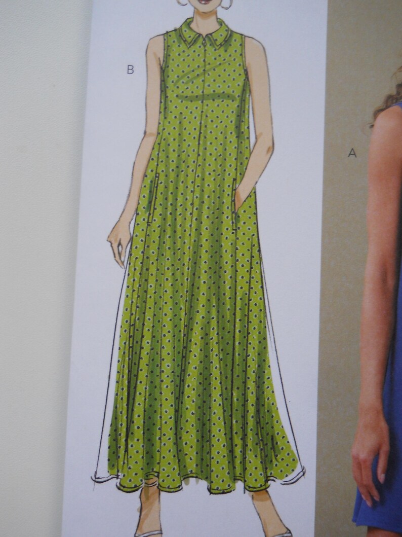 Invisible Front Zipper, Sleeveless Dresses Butterick B6994 H5 (6-14) or ...