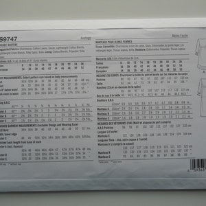 Duster in 3 Lengths Simplicity S9747 K5 (8-16) or Y5 (18-26) New Sewing ...