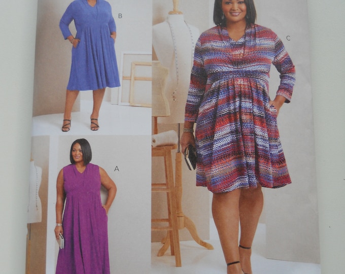 Knit Peasant Dress, Top & Skirt Newlook N6626 (XS-XL) New Sewing ...