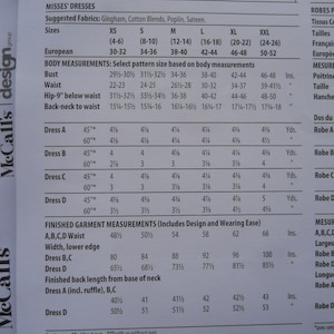 2022 Peasant Dress Mccall's M8312 YXS-S-M or Zzl-xl-xxl New Sewing ...