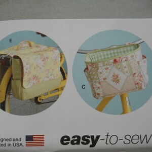 Easy to Sew Bike & Scooter Bags and Panniers Simplicity S9804 OS ...