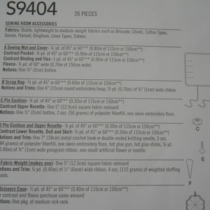 Bling up Your Sewing Space Simplicity S9404 New Sewing Pattern, Wall ...