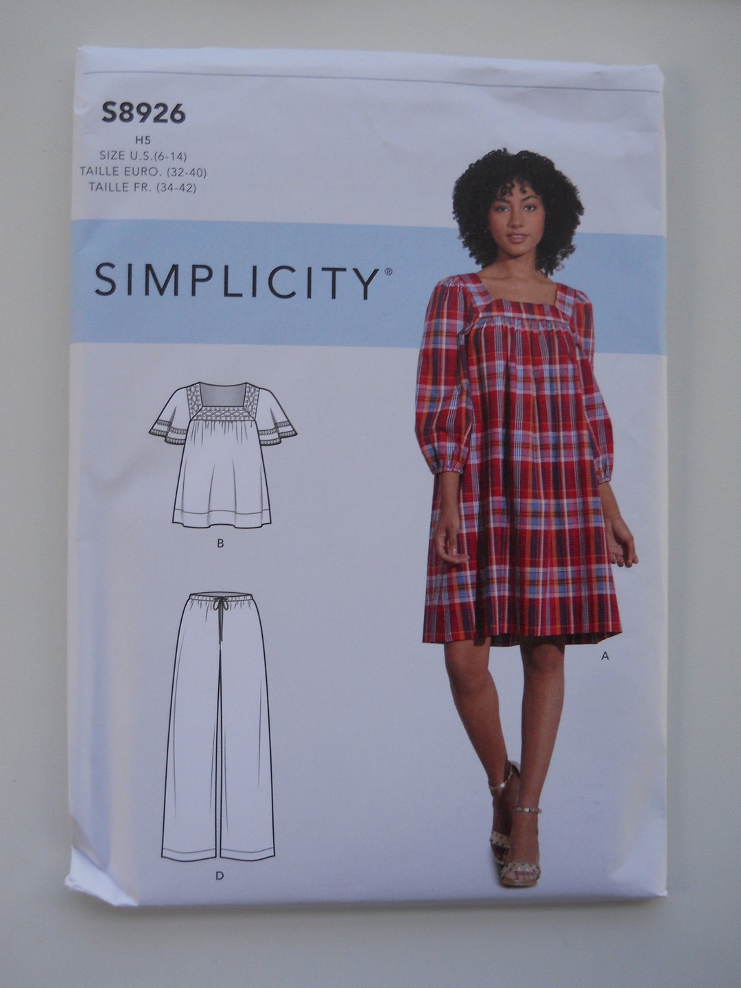 Fun Casual Wardrobe Simplicity S8926 H5 (6-14) or U5 (16-24) New Sewing ...