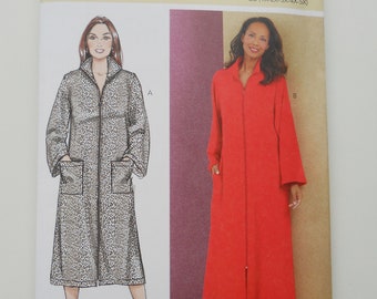 Sewing Pattern for Womens Robes, Butterick B6967, Womens Full Zip Robes ...