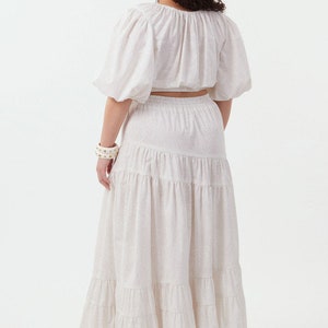 2024 Easy Crop Peasant Top & Tiered Skirt Mccall's M8483 W2 (20W-28W ...