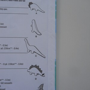 Easy Dinosaur Plushies Simplicity S9585 New Sewing Pattern for T Rex ...