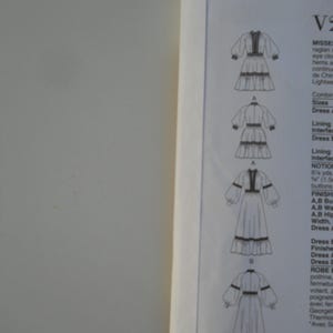 Modern Prairie Style Tiered Dress Vogue V2004 B5 (8-16) or Y5 (18-26 ...