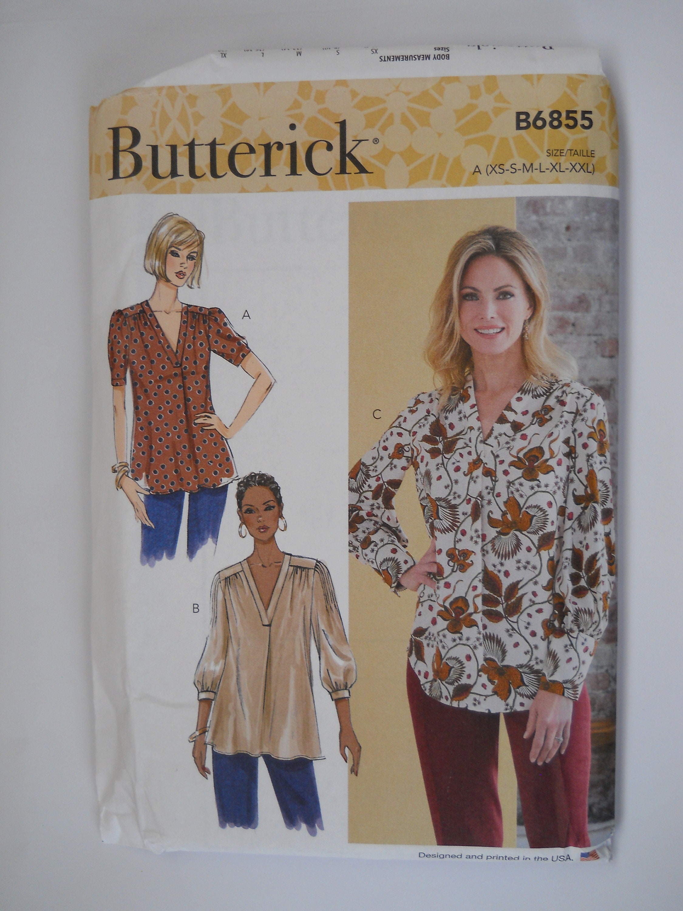 Pleated Neck Blouse Pattern