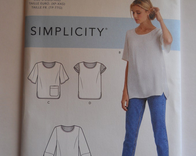 Easy Loose Fitting Simplicity S9107 A (XS-XXL) Sewing Pattern for ...