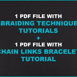 PDF Files Instant Download 5 Braiding Techniquesbraided Wire Wrapped Chain Links Bracelet ...